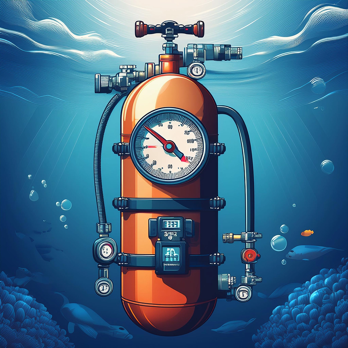 Scuba Tank Gas Volume Calculator | Oceanatik